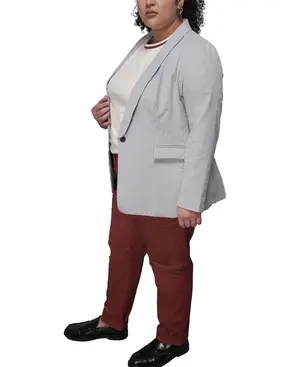 WILDFANG Empower Seersucker Tux Blazer