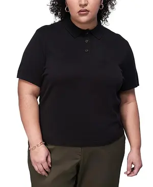 WILDFANG Everyday Sweater Polo - Black