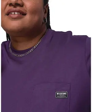 WILDFANG Everyday Pocket Tee Shirt - Plum