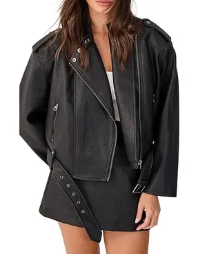 Nasty Gal Leather Outerwear For Women
