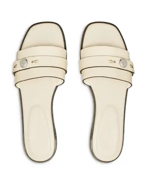 Tory Burch Romy Slides - Light Cream