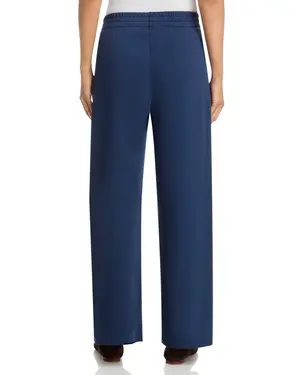 PERFECTWHITETEE Travel Wide Leg Pants - Navy