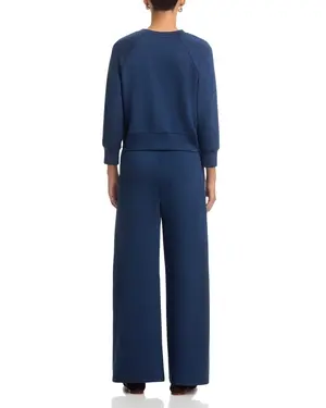 PERFECTWHITETEE Travel Wide Leg Pants - Navy