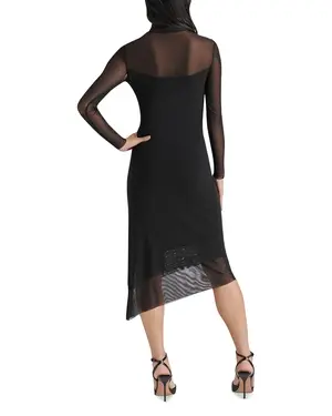 Steve Madden Blare" Long Sleeve Mesh Dress
