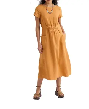 SEASALT CORNWALL Checked Midi Dress - Mango
