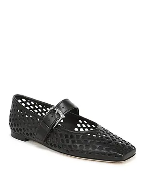 Vince Daniela Flat Mary Jane Flats - Black