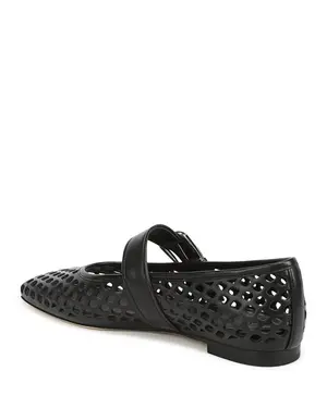 Vince Daniela Flat Mary Jane Flats - Black