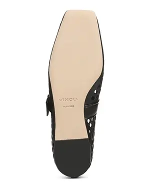 Vince Daniela Flat Mary Jane Flats - Black