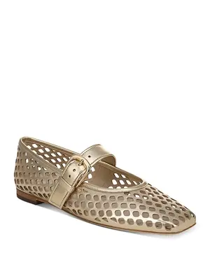 Vince Daniela Flat Mary Jane Flats - Champagne