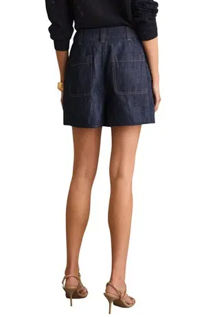 REISS Ashby Linen Relaxed Shorts