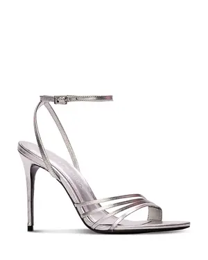 Black Suede Studio Buckled Sandals For Women