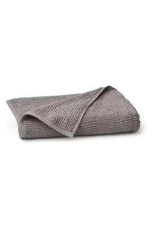 BOLL & BRANCH Ribbed Organic Cotton Bath Towel - Stone