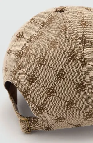 Mango Logo Printed Baseball Cap