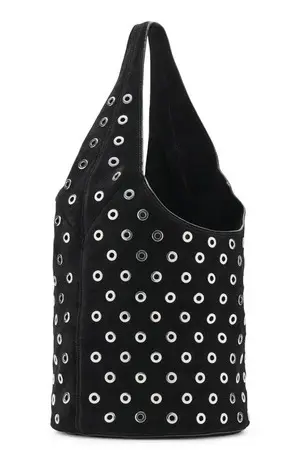 Mango Grommet Leather Bucket Bag