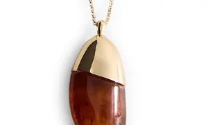 Mango Resin Pendant Necklace