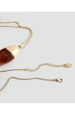 Mango Resin Pendant Necklace
