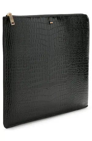 Mango Croc Embossed Laptop Case