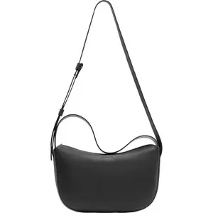 ECOTORIE Peggy Leather Shoulder Bag - Black