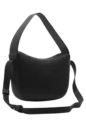 ECOTORIE Peggy Leather Shoulder Bag - Black