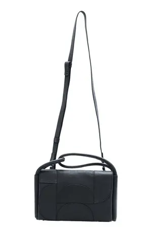 Écotorie Leather Crossbody Bag - Black