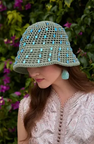 Lele Sadoughi Maya Bucket Hat
