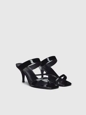 REFORMATION Genine Heeled Sandal - Black