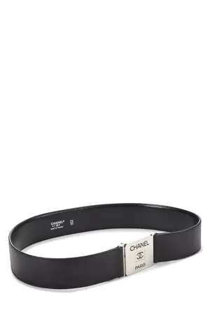 Chanel Calfskin Belt With Logo Buckle
