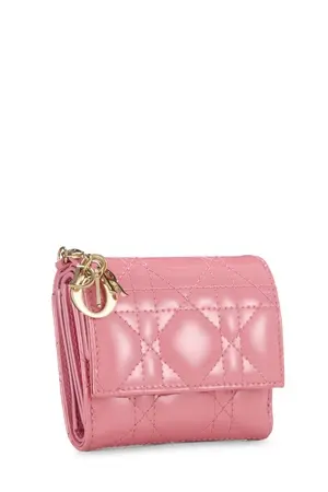 Dior Patent Lotus Wallet