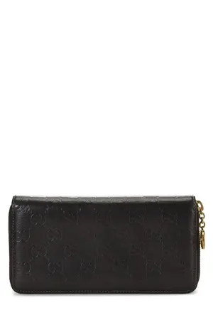 Gucci Ssima Zip Around Wallet - Brown