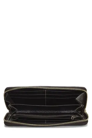 Gucci Ssima Zip Around Wallet - Brown