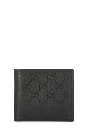 Gucci Gg Imprime Compact Wallet - Black