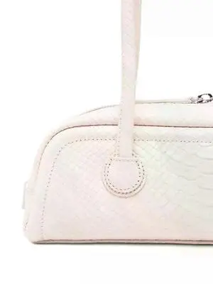MARGESHERWOOD Snakeskin-embossed Shoulder Bag - Pink