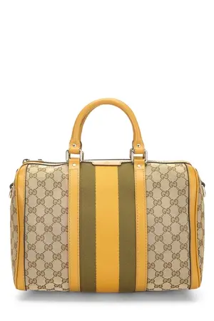 Gucci Original Gg Vintage Web Boston - Yellow