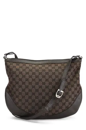 Gucci Gg Canvas Round Crossbody