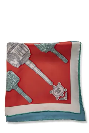 Hermès Multicolor 'merveilleuses Lanternes' Silk Scarf 90