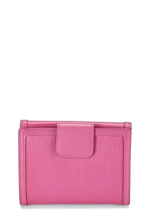 Prada Vitello Move Bow Compact Wallet