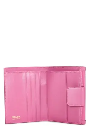 Prada Vitello Move Bow Compact Wallet