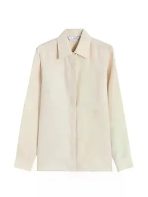 Max Mara Long-sleeve Linen Shirt - Neutrals