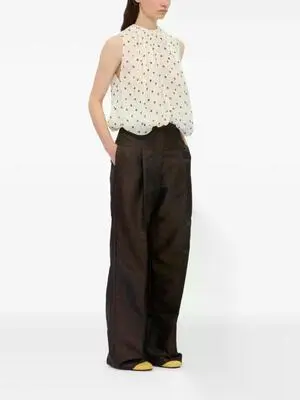 MSGM Polka Dot Sleeveless Blouse