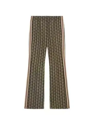 Lacoste Side-stripe Monogram Track Pants - Brown