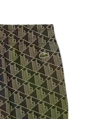 Lacoste Side-stripe Monogram Track Pants - Brown