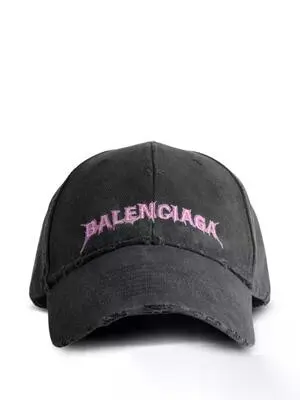 Balenciaga Distressed Logo Cap