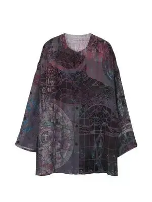 Yohji Yamamoto Printed Shirt - Grey