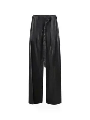 ISABELLE BLANCHE Belted Wide-leg Trousers