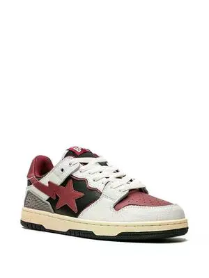 A BATHING APE Sk8 Sta #4 Low-top Sneakers - Red