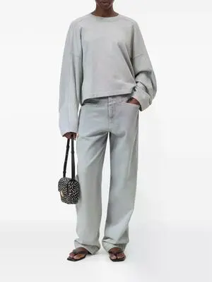 Closed Sweatshirt With Gathered Detail