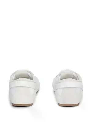 MSGM Logo-detail Lace-up Sneakers - White