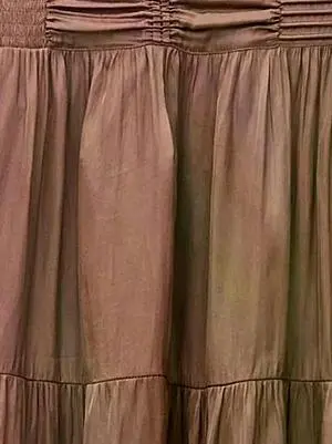 Ba&sh Camyla Tiered Maxi Skirt - Brown