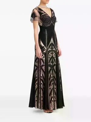 TEMPERLEY LONDON Giselle Embroidered Gown - Black