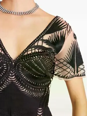 TEMPERLEY LONDON Giselle Embroidered Gown - Black